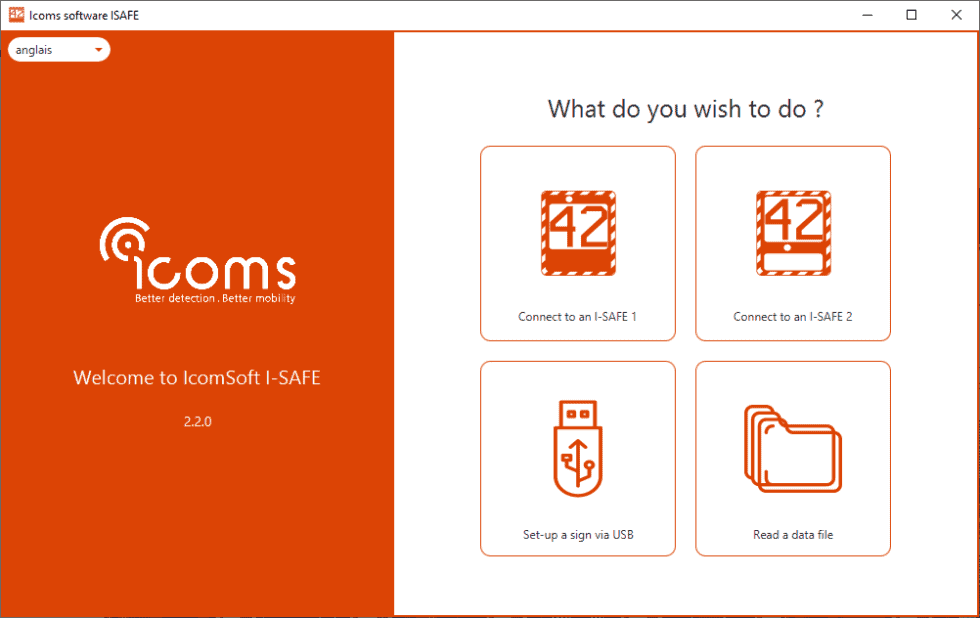The new Icoms software for the I-SAFE signs is available - Icoms Detections