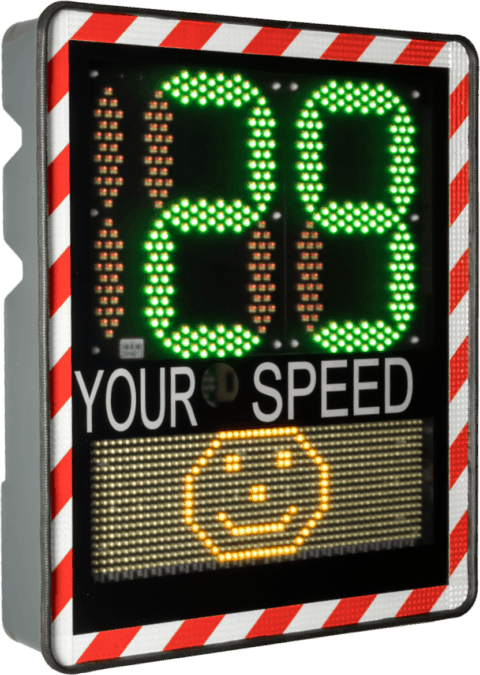 Radar speed sign: manage road traffic with the I-SAFE