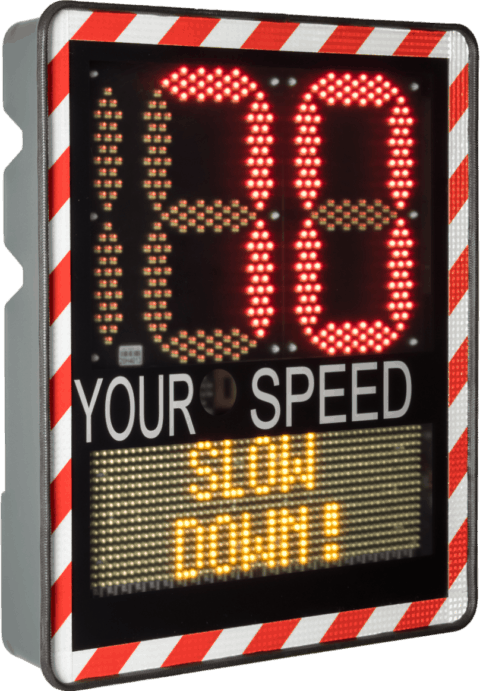 Radar speed indicator sign - raise the awareness of motorists